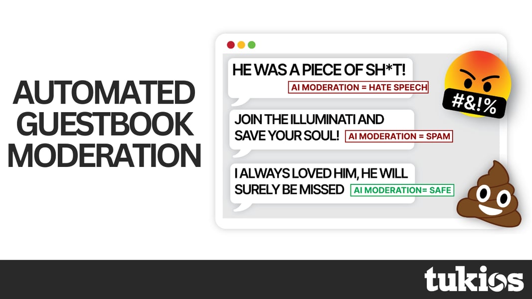 Automate Your Condolences with AI Guestbook Moderation