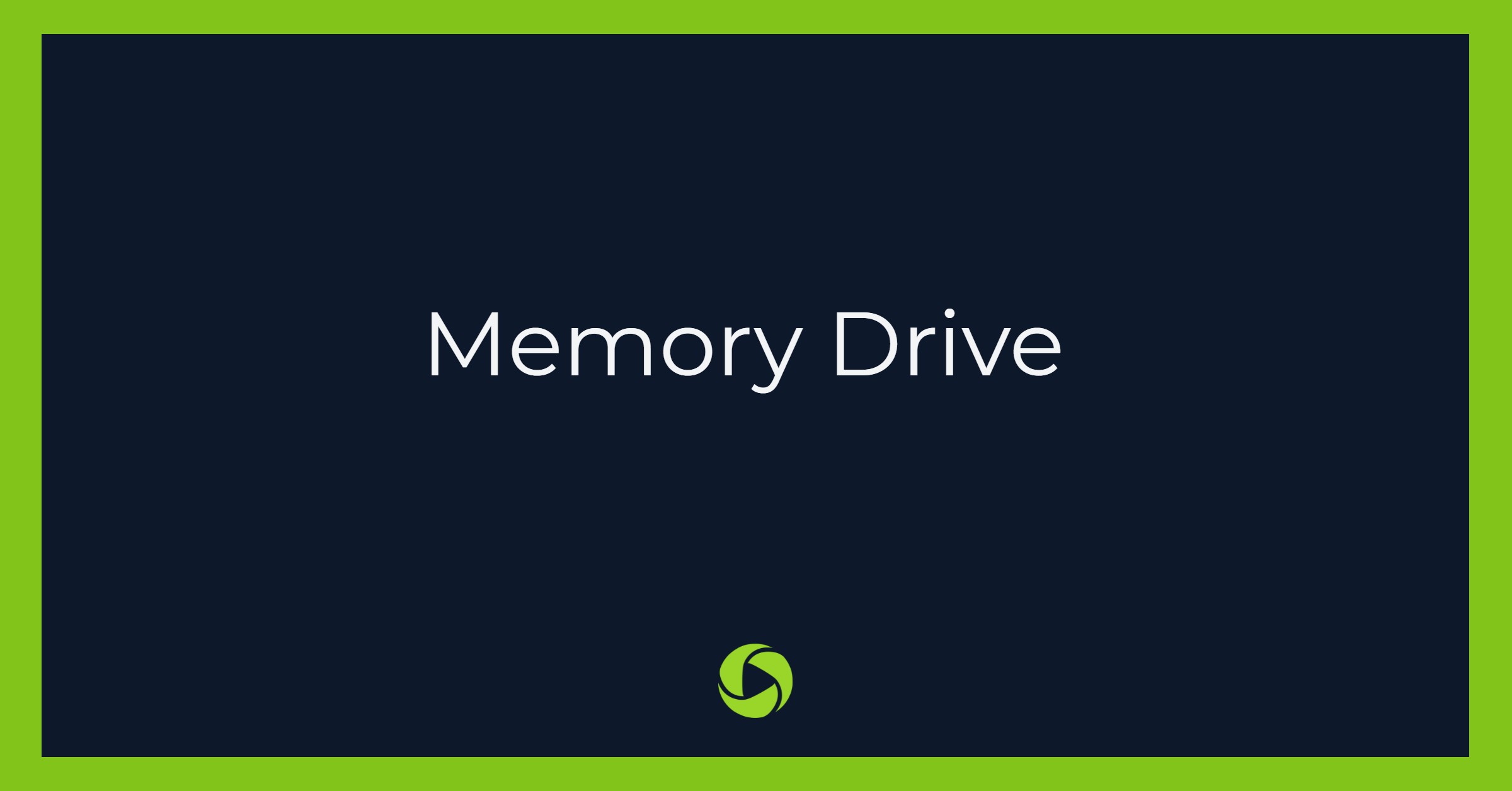 Updated: Memory Drive Video Tutorial