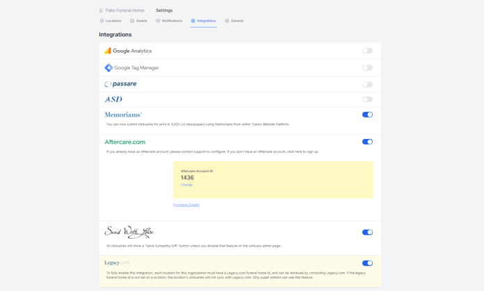 Website Integrations