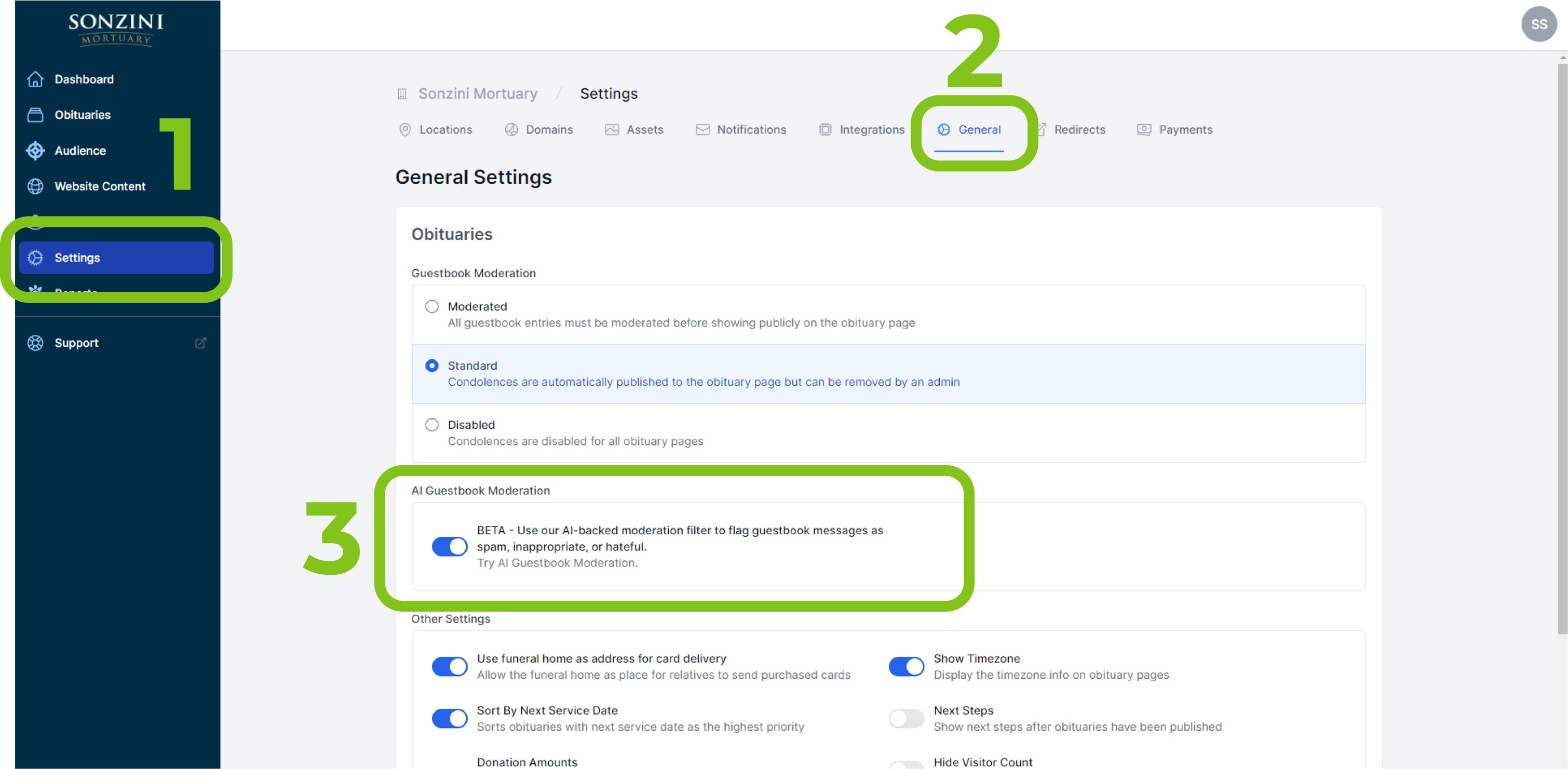 Automate Your Condolences with AI Guestbook Moderation